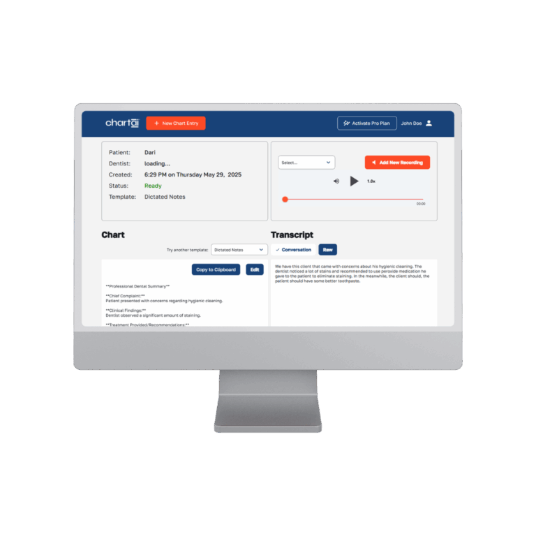 AI charting for dentists - ChartAI